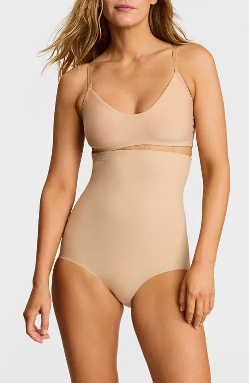 Commando Classic Control High Waist Briefs - Beige