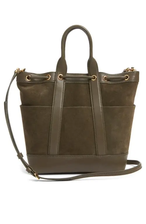 Veronica Beard Goody Bag Suede & Leather Bucket Bag