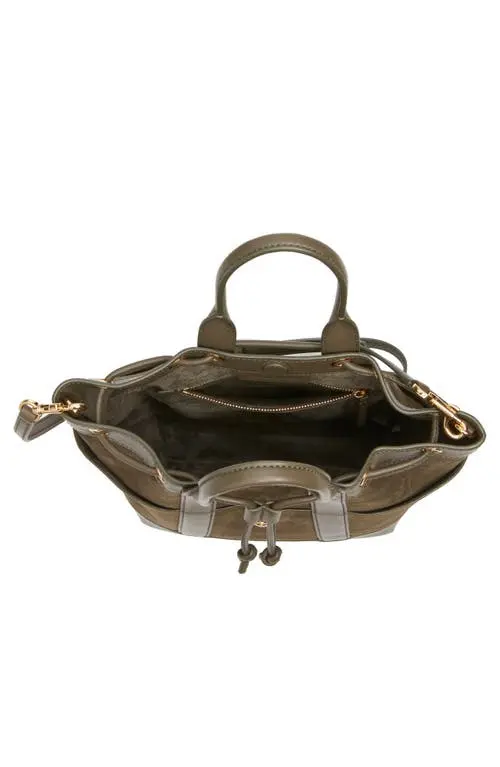 Veronica Beard Goody Bag Suede & Leather Bucket Bag