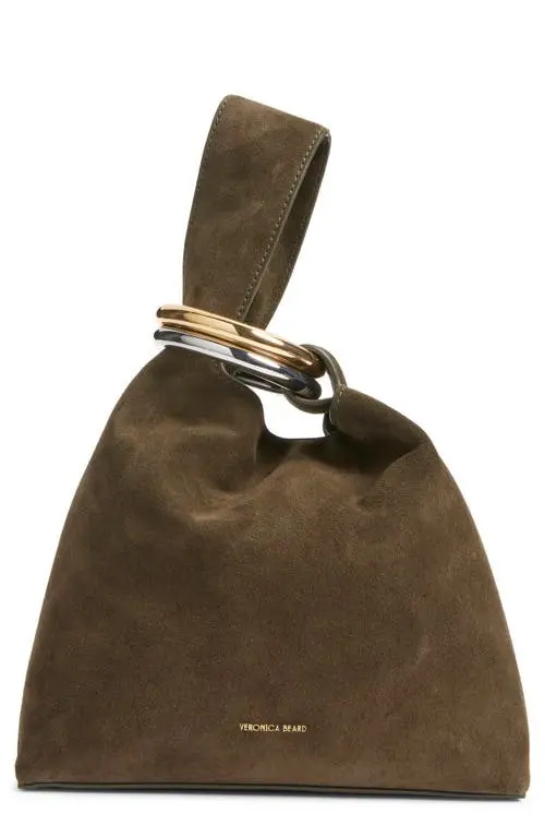 Veronica Beard Swing Suede Top Handle Bag