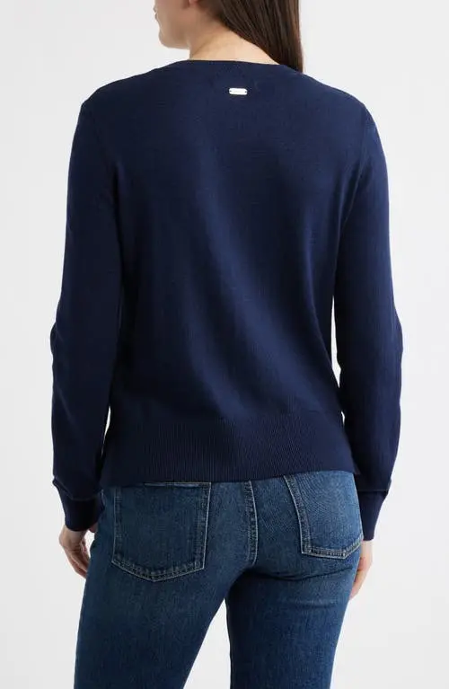 Barbour Alder Intarsia Cotton & Cashmere Sweater