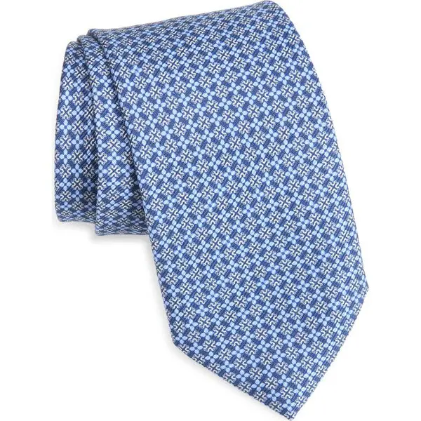 David Donahue Neat Silk Tie