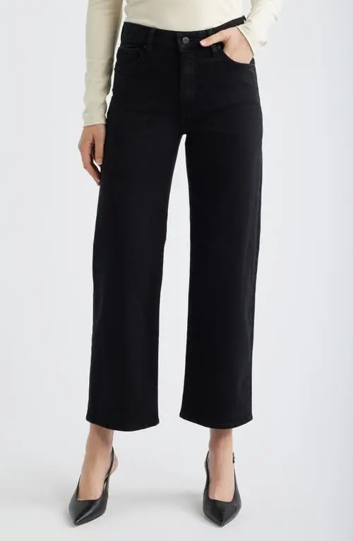 FRAME The Mellow Ankle Straight Leg Jeans - Midnight