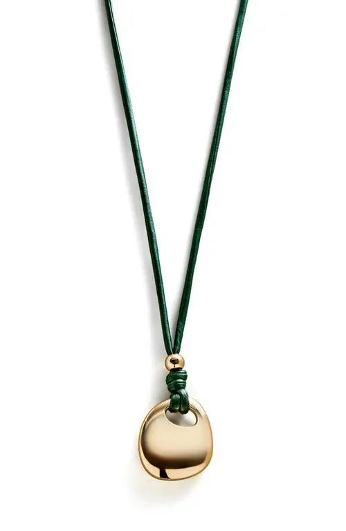 Baublebar Janis Pendant Necklace - Gold/green
