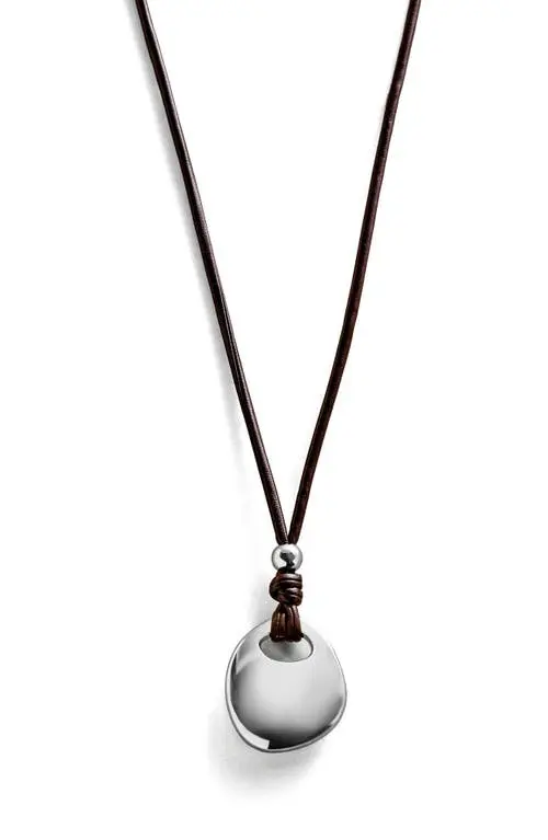Baublebar Janis Pendant Necklace - Silver/brown