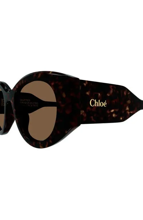 Chloé 51mm Round Sunglasses
