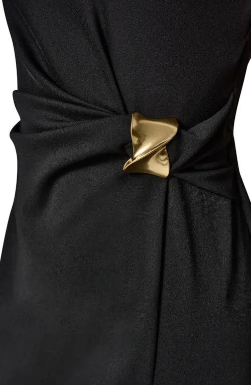 Donna Karan New York Sleeveless Sheath Dress With Clasp Detail - Black