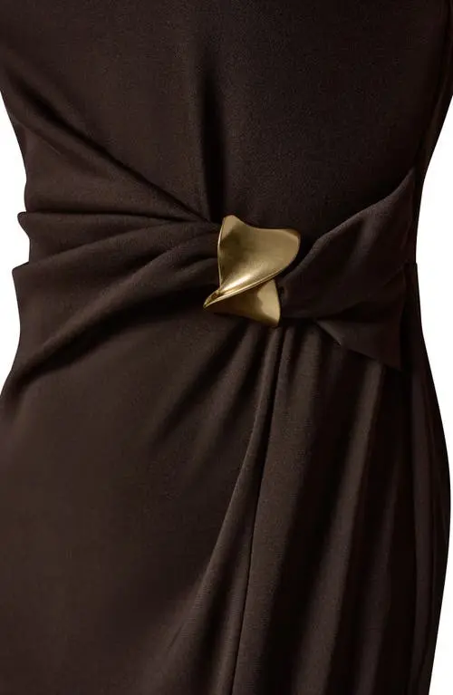 Donna Karan New York Sleeveless Sheath Dress With Clasp Detail