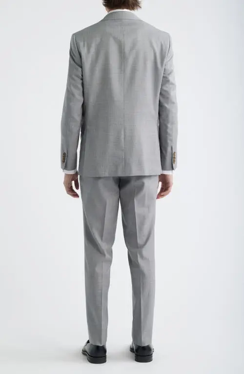 JACK VICTOR Esprit Contemporary Fit Glen Check Super 100s Wool Suit
