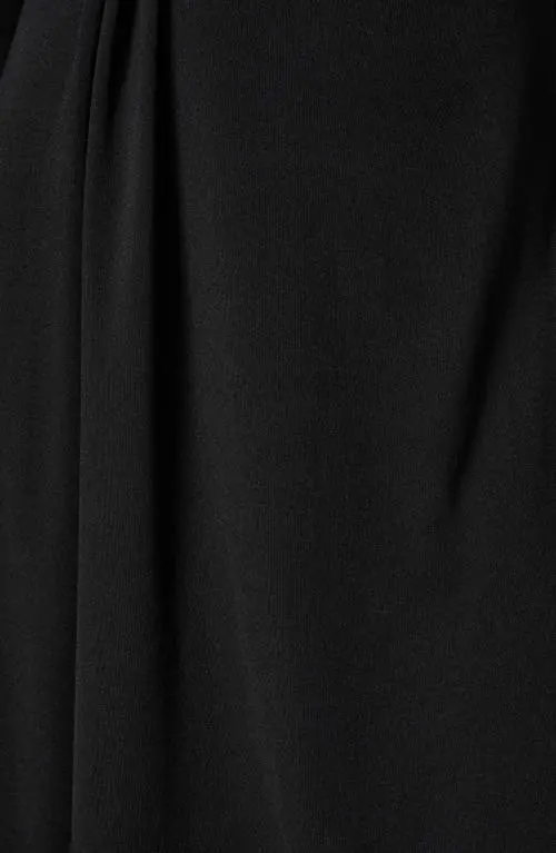 Donna Karan New York Side Drape Long Sleeve Dress