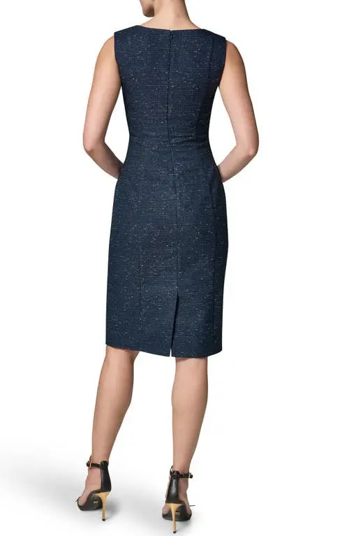 Donna Karan New York Slub Tweed Sheath Dress