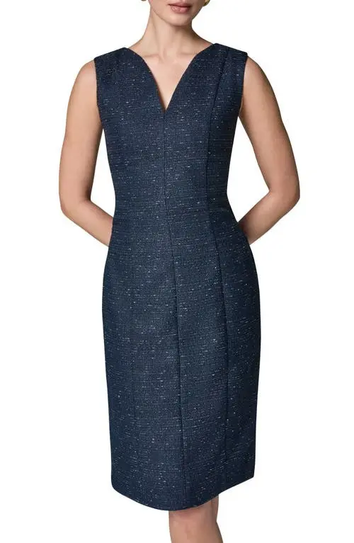 Donna Karan New York Slub Tweed Sheath Dress