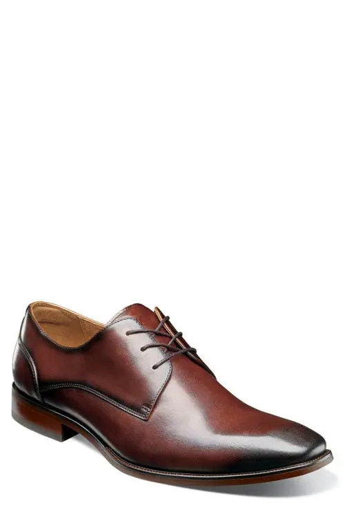 Florsheim Sorrento Lux Plain Toe Derby - Brown