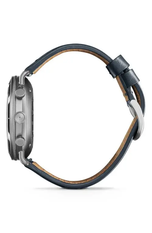 Shinola Canfield Sport Chronograph Leather Strap Watch