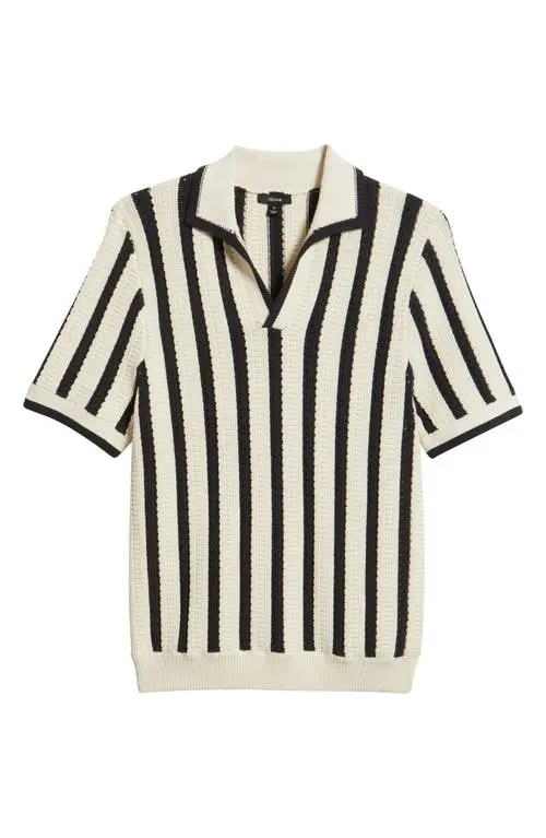 REISS Duncan Stripe Polo Sweater