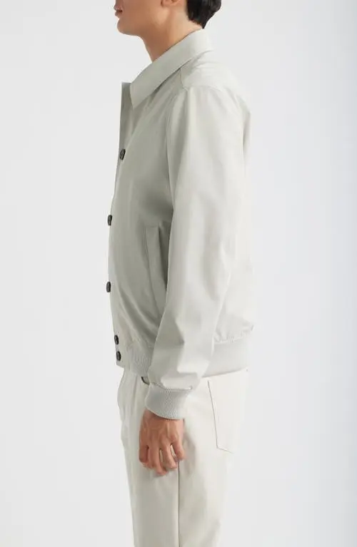 REISS Regular Fit Bobby Bomber Jacket - Stone