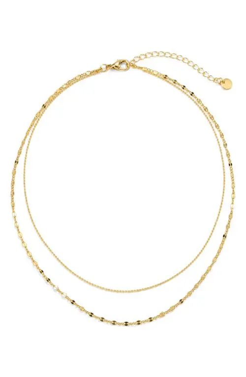 Argento Vivo Double Layered Necklace - Gold