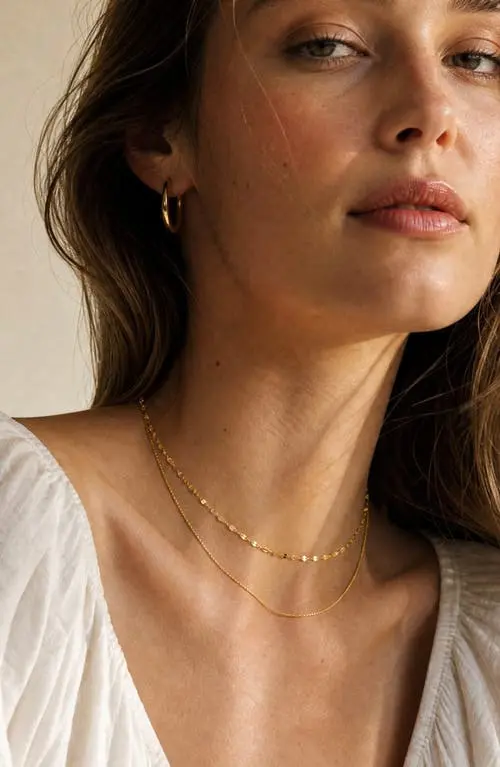 Argento Vivo Double Layered Necklace - Gold