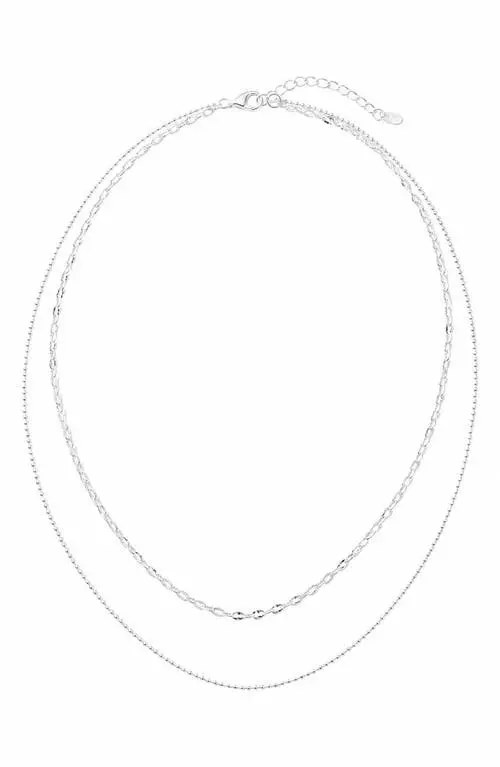 Argento Vivo Layered Fine Metal-plated Necklace - Silver