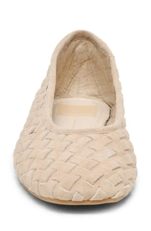 Dolce Vita Mycah Wovan Flat - Sesame Woven Suede