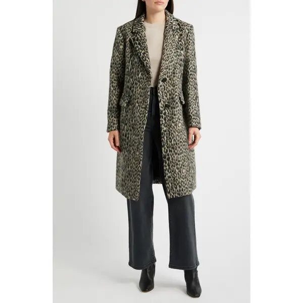 Bcbgmaxazria Print Faux Fur Coat - Leopard