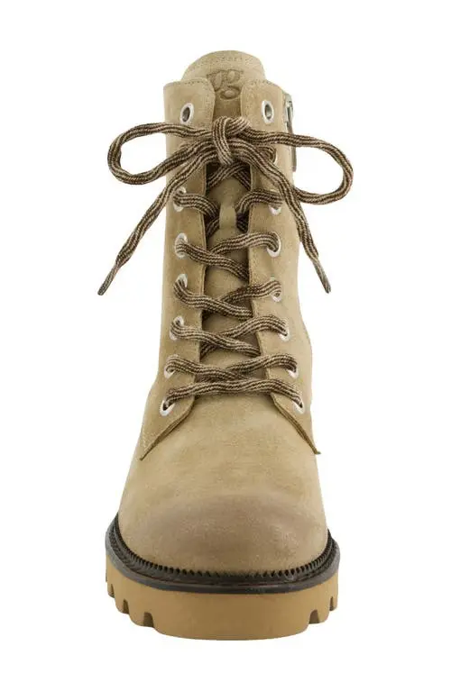 Paul Green Ellen Combat Boot - Grain Soft Suede