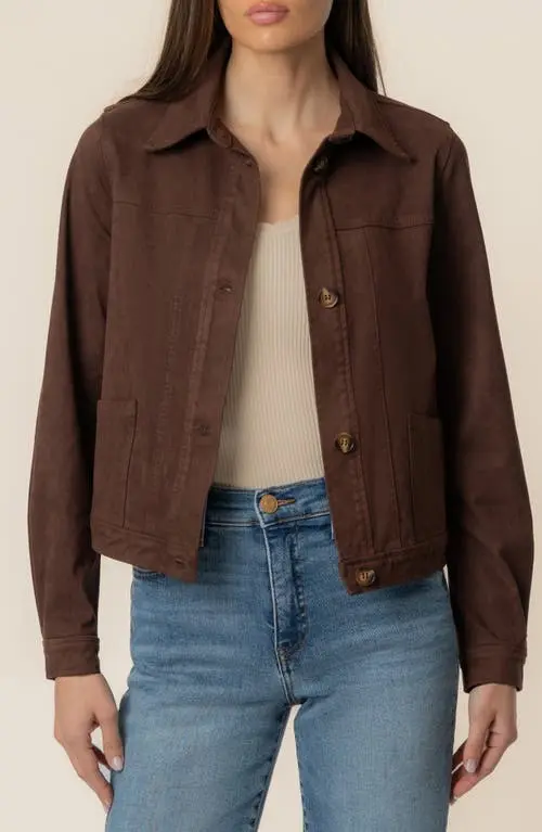 Kut From The Kloth Matilda Trucker Jacket - Chocolate