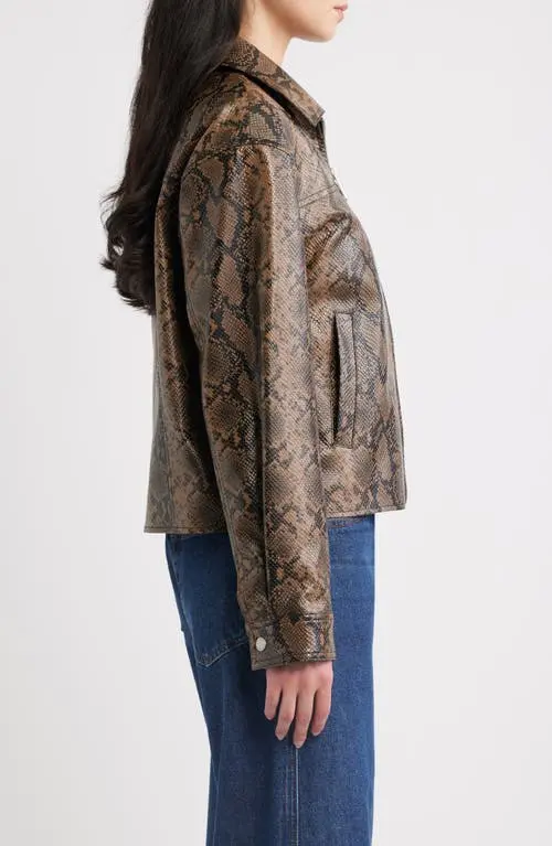 Bcbgmaxazria Faux Snakeskin Jacket