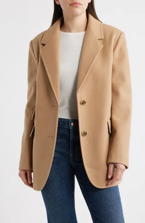 CECE DUPRAZ Oversize Single-breasted Blazer - Camel