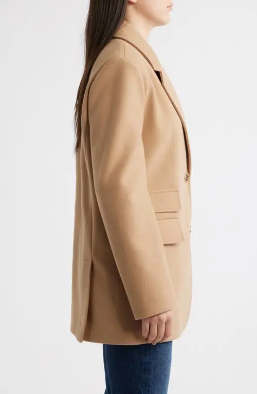 CECE DUPRAZ Oversize Single-breasted Blazer - Camel