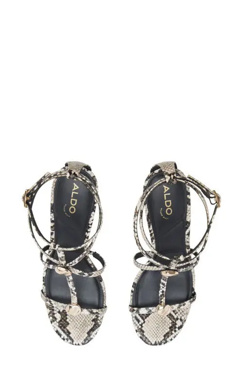 Aldo Novalya Ankle Strap Sandal - Black Combo