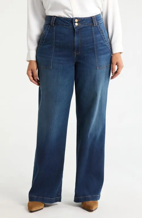 Kut From The Kloth Jodi High Waist Wide Leg Utility Jeans - Nourish