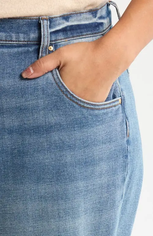 Kut From The Kloth High Waist Crop Baggy Jeans
