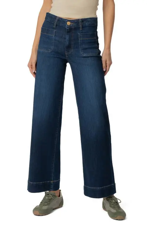 Kut From The Kloth Meg Patch Pocket High Waist Ankle Wide Leg Jeans - Luminate
