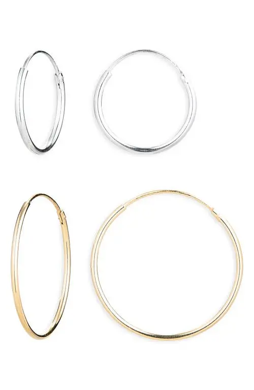 Argento Vivo Set Of 2 Endless Earrings - Two Tone