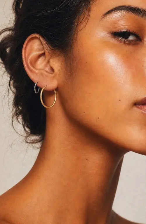 Argento Vivo Set Of 2 Endless Hoop Earrings