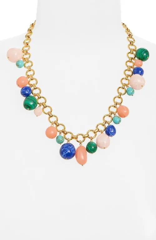 Lele Sadoughi Stone Charm Necklace