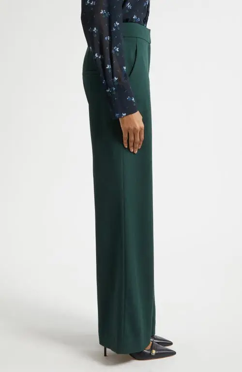 Veronica Beard Tonelli High Waist Straight Leg Pants