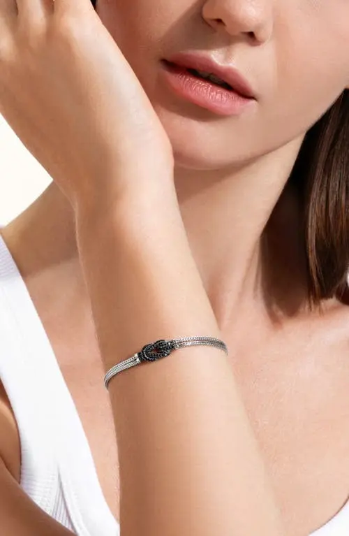John Hardy Love Knot Bracelet, Black Sapphire