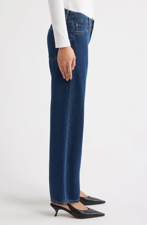 Rag & Bone Featherweight Saige Low Rise Relaxed Straight Leg Jeans