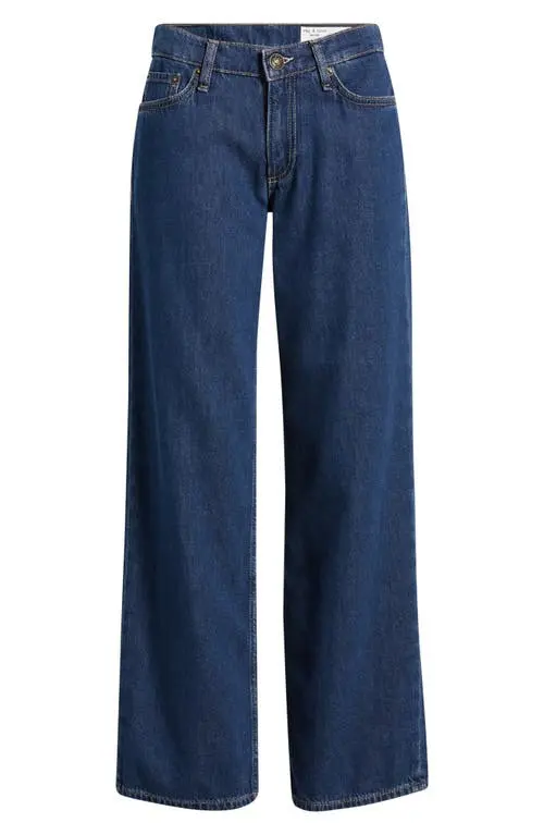 Rag & Bone Featherweight Saige Low Rise Relaxed Straight Leg Jeans