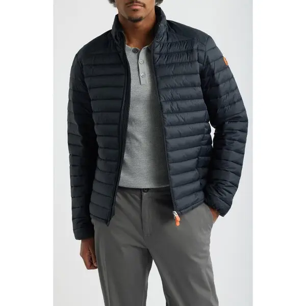 SAVE THE DUCK Alexander Water Repellent Puffer Jacket - Black