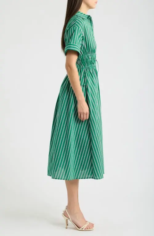 EN SAISON Striped Shirtdress