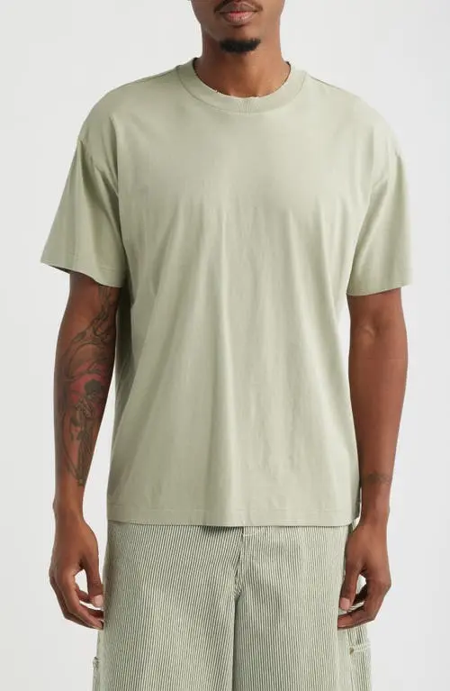 ELWOOD Distressed Organic Cotton T-shirt - Sage