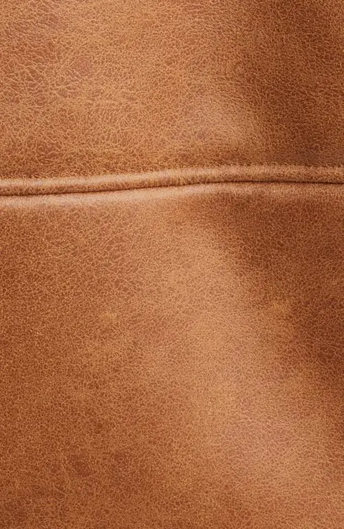 Bernardo Double Breasted Faux Shearling Coat