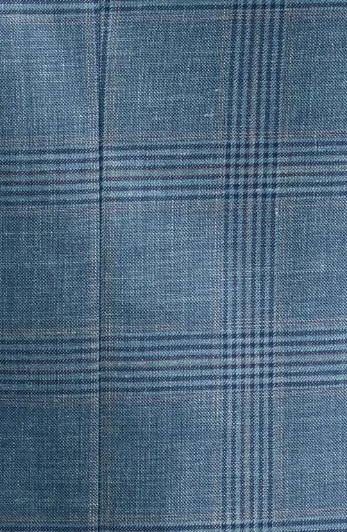 HERITAGE GOLD Teal & Blue Plaid Sport Coat
