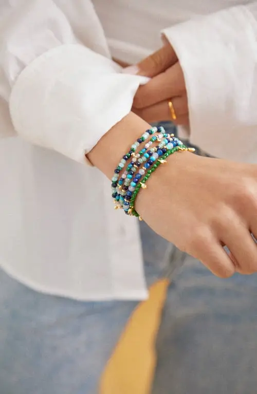 Baublebar Indya Semi-precious Layered Bracelet Set - Green