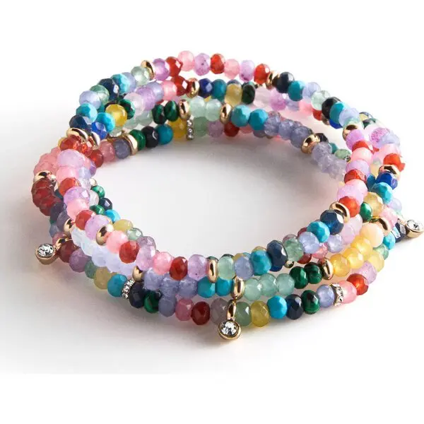 Baublebar Set Of 5 Beaded Stretch Bracelets - Multi