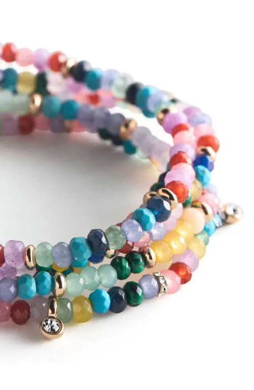 Baublebar Set Of 5 Beaded Stretch Bracelets