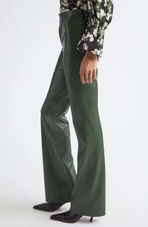 Alice + Olivia Olivia Faux Leather Bootcut Pants